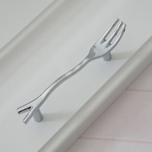 3"chrome Spoon Fork Knife Pulls Kitchen Cabinet Door Handles Dresser ...