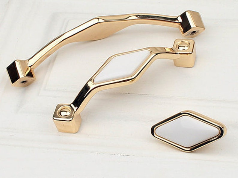 3.75 5 Diamond Shape Drawer Knobs Pulls Handles - Etsy