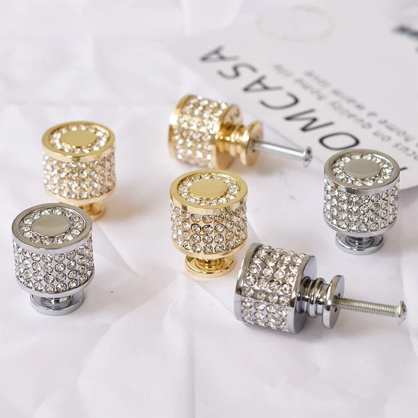 Rhinestone Knobs - Etsy