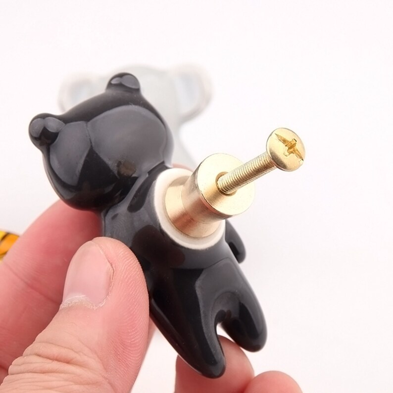 Unique Ceramic Animals Knobs Drawer Knobs Cute Animals - Etsy