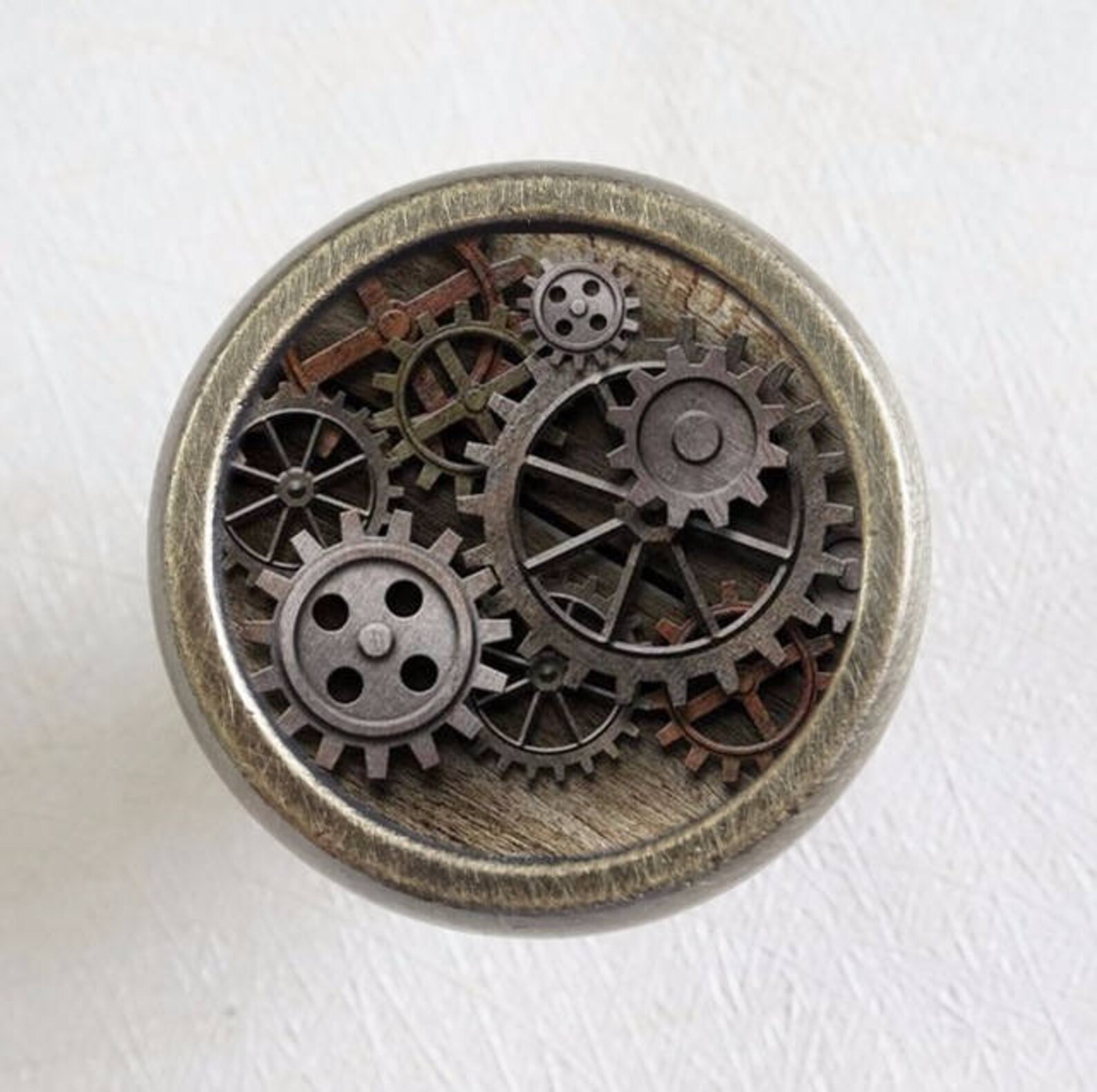 Steampunk Gear Vintage Cabinet Knob Drawer Knobs Pulls Antique Bronze ...