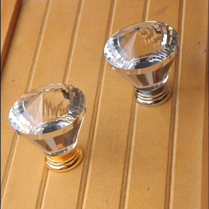 Crystal Knobs Dresser Knob Glass Knobs Drawer Knobs Pulls - Etsy