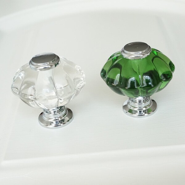 Green Glass Door Knobs - Etsy