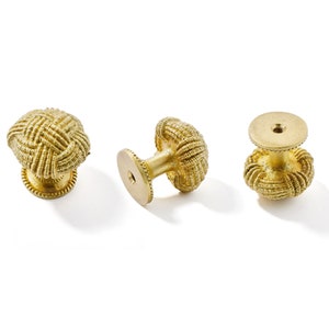Unique Button Knobs Brass Gold Drawer Knobs Decorative Dresser Knobs Pulls Modern Kitchen ...