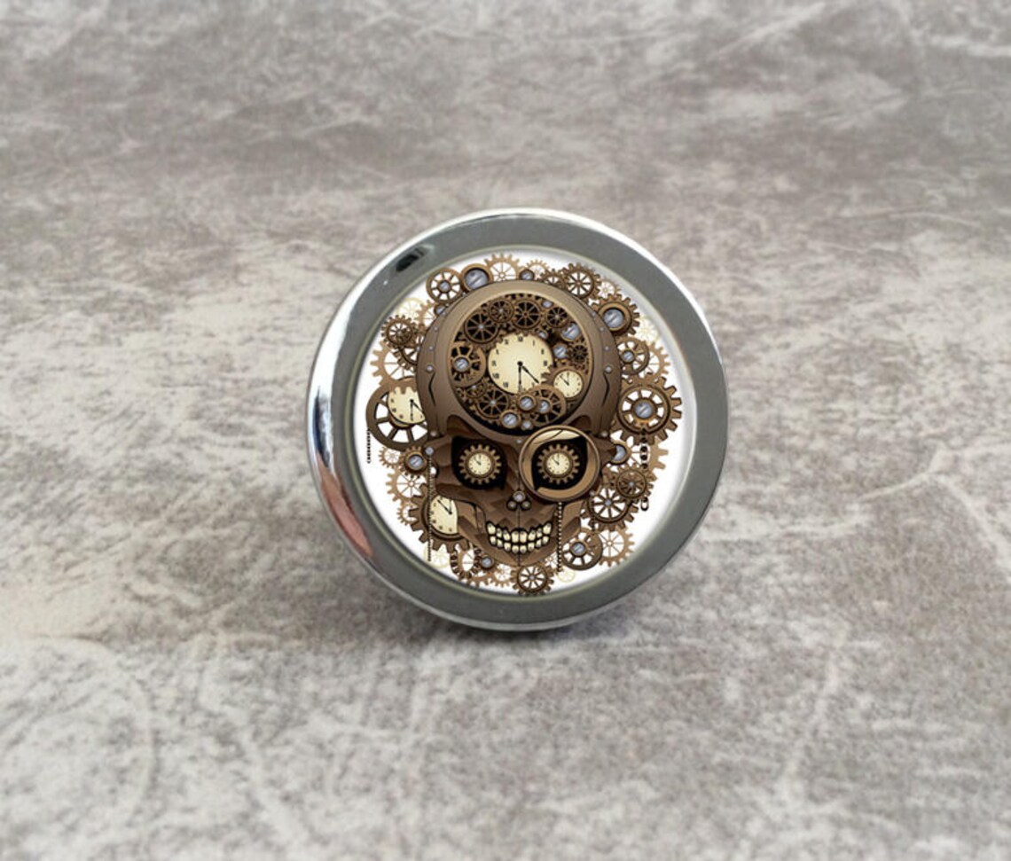 Steampunk Skull Vintage Cabinet Knob Drawer Knobs Pulls | Etsy