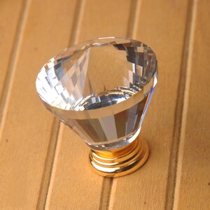 Crystal Knobs Dresser Knob Glass Knobs Drawer Knobs Pulls Handles Kitchen Cabinet Knobs Handle ...