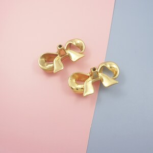 Modern Brass Bow Knobs Pulls Dresser Knob Pull Handles Gold Drawer Knob ...