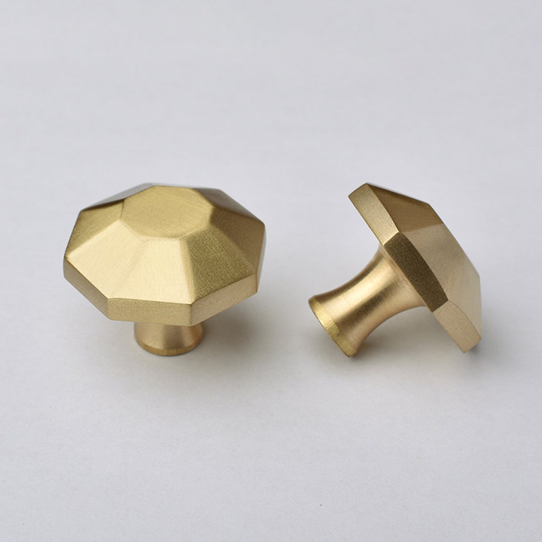 Pure Copper Brass Knob Dresser Knobs Pulls Drawer Pull Handles Unique ...