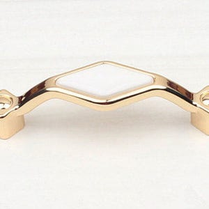 3.75 5 Diamond Shape Drawer Knobs Pulls Handles Porcelain Kitchen Cabinet Door Knobs Handle ...