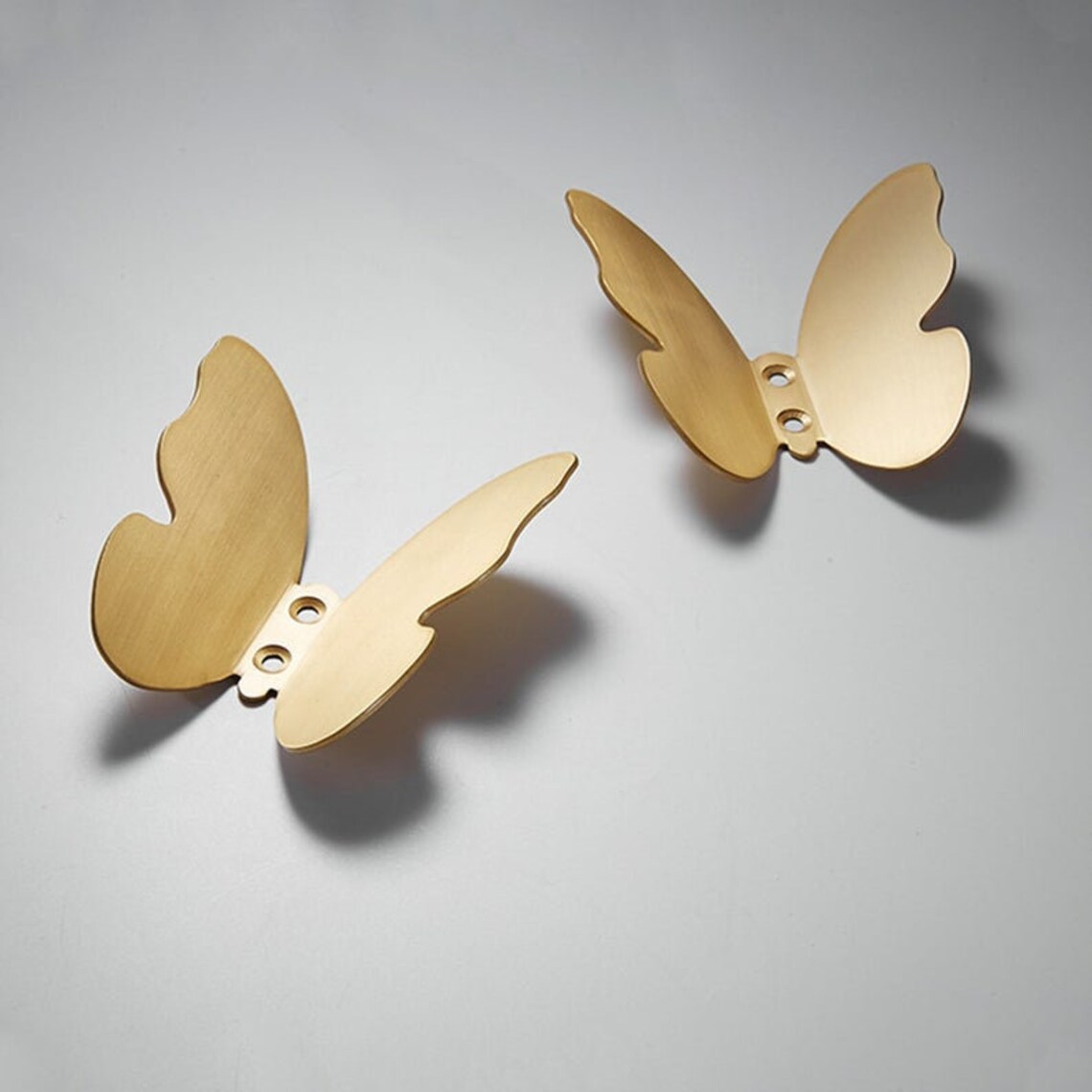Brass Butterfly Hook Gold Wall Hooks Animal Coat Hooks | Etsy