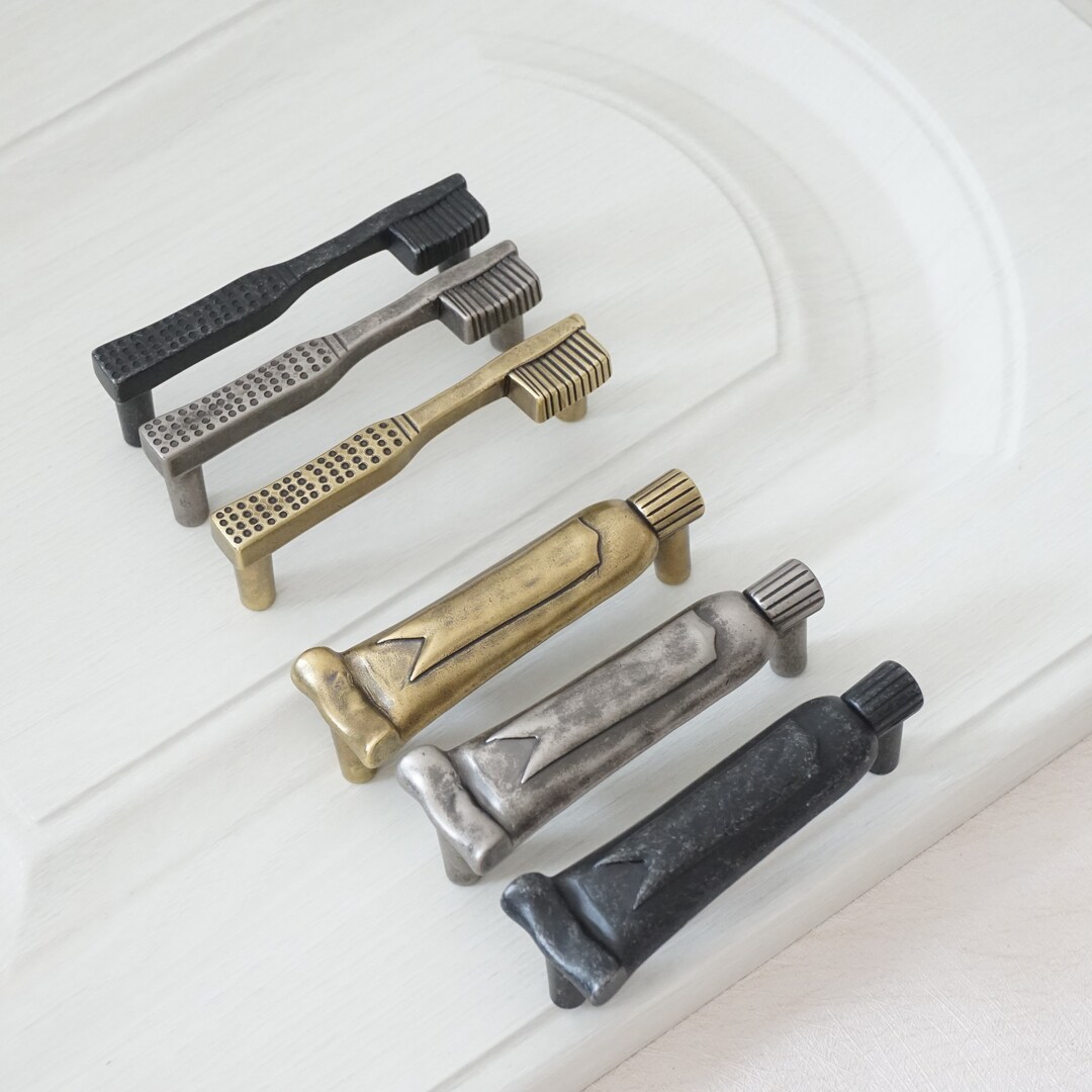 3'' Bathroom Hardware Toothbrush Toothpaste Dresser Drawer Pulls ...