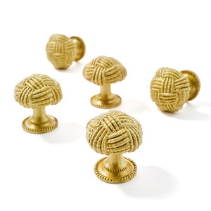 Unique Button Knobs Brass Gold Drawer Knobs Decorative Dresser Knobs Pulls Modern Kitchen ...