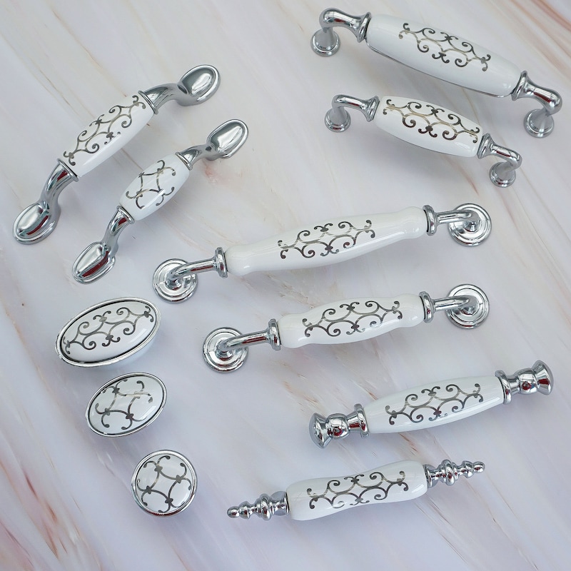 Silver Drawer Pull - Etsy