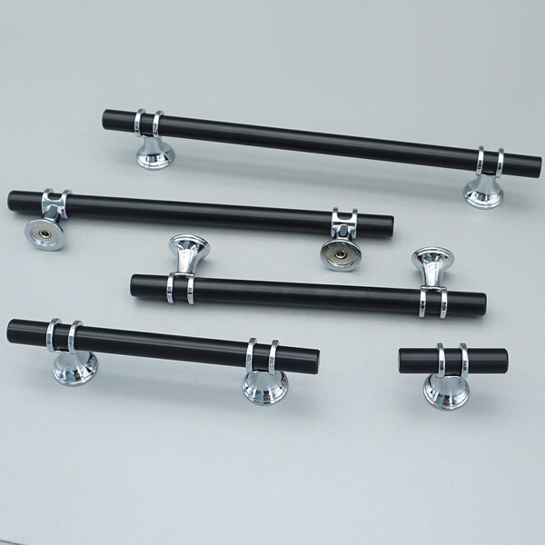 Cabinet Pulls Black - Etsy