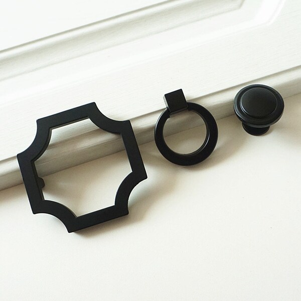 Black Drawer Pulls - Etsy