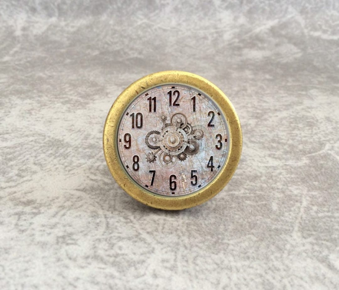 Orologio Comò Pomello Cassetto Pomelli Tira Maniglie Pomello Vetro ...