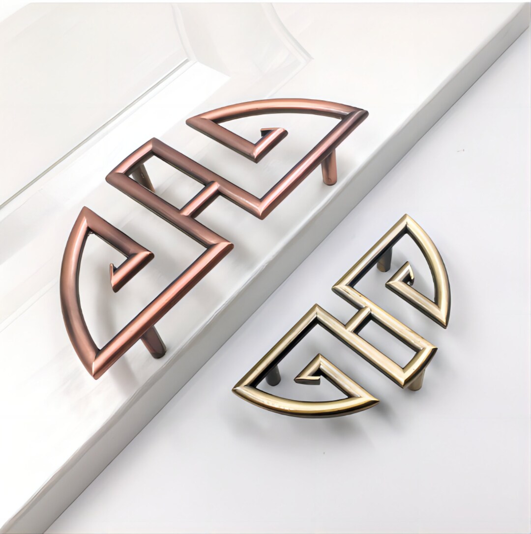 2.5"3.78"antique Bronze Chinese Style Drawer Handles Symmetry Pulls ...