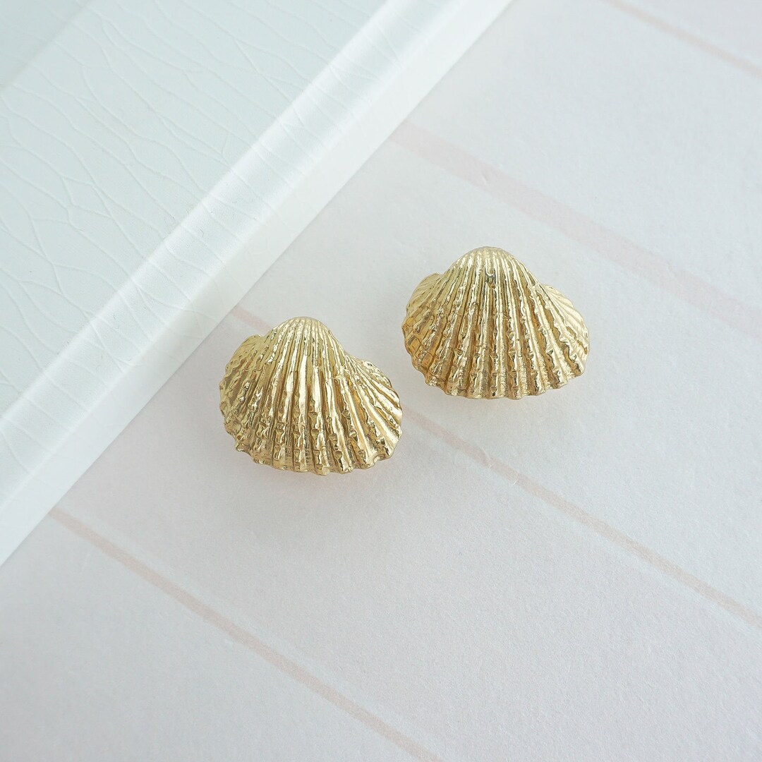 Small Shell Knobs Pulls Brass Gold Knobs Unique Dresser Knobs Pulls Gift Kitchen Pulls Knobs ...
