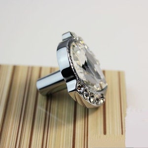 Glass Crystal Knobs / Dresser Knob Drawer Knobs Pulls Handles - Etsy