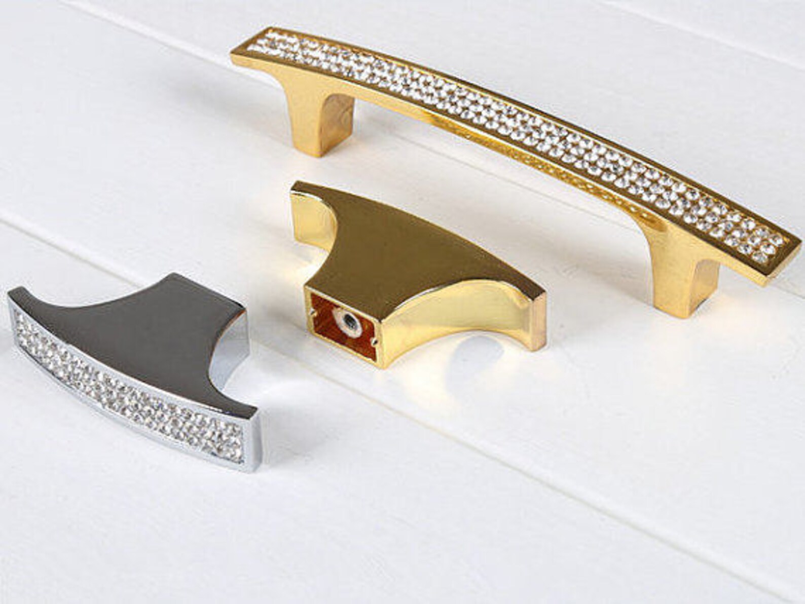 Dresser Pull Gold Drawer Pulls Handles Crystal Glass - Etsy
