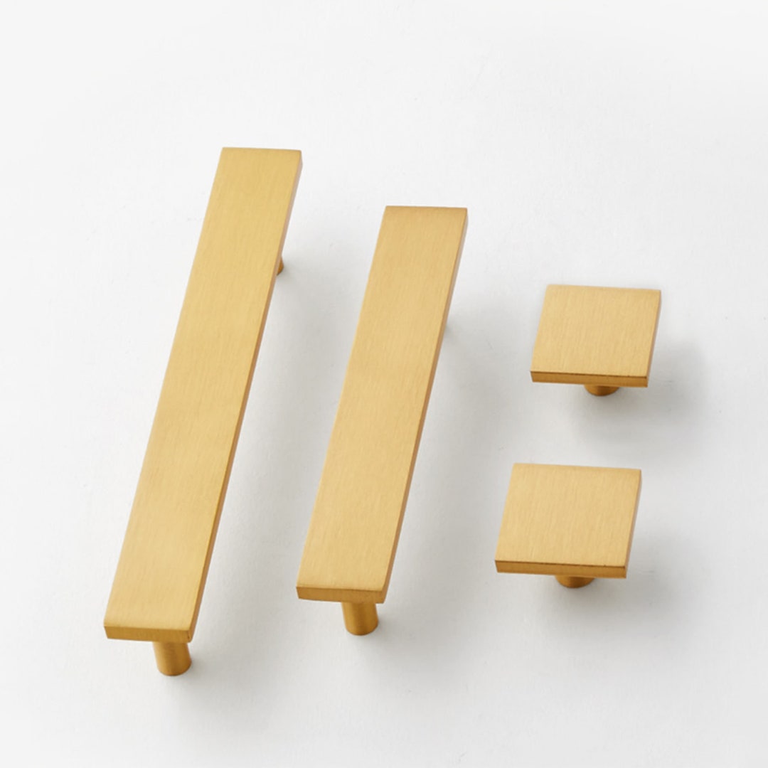 3.785brass Knobs and Pulls Square Cabinet Pull Kitchen Cupboard Door ...