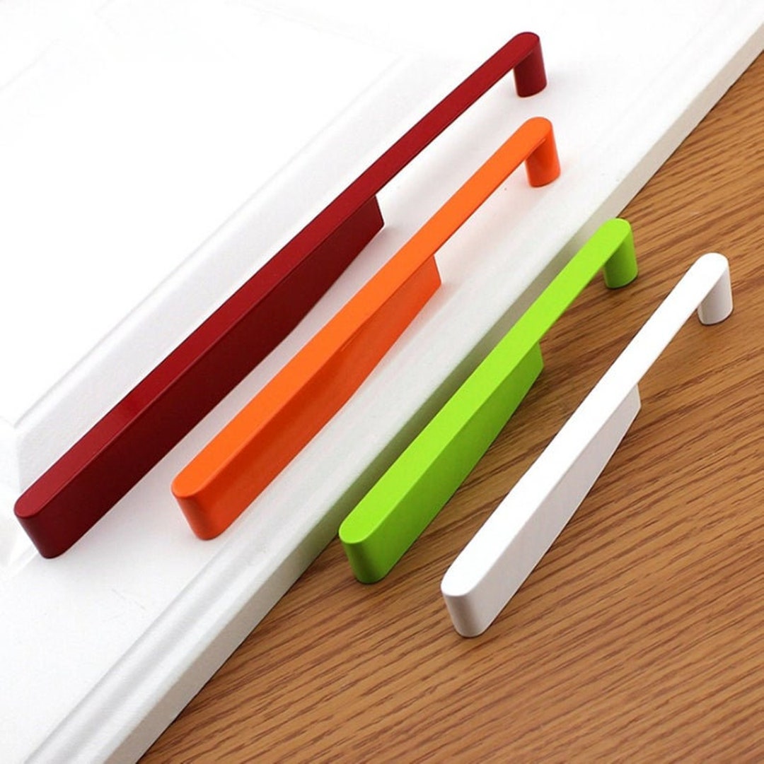 5"6.3"7.55"8.8"12.6"colorful Cabinet Door Handles Modern Dresser Knob ...