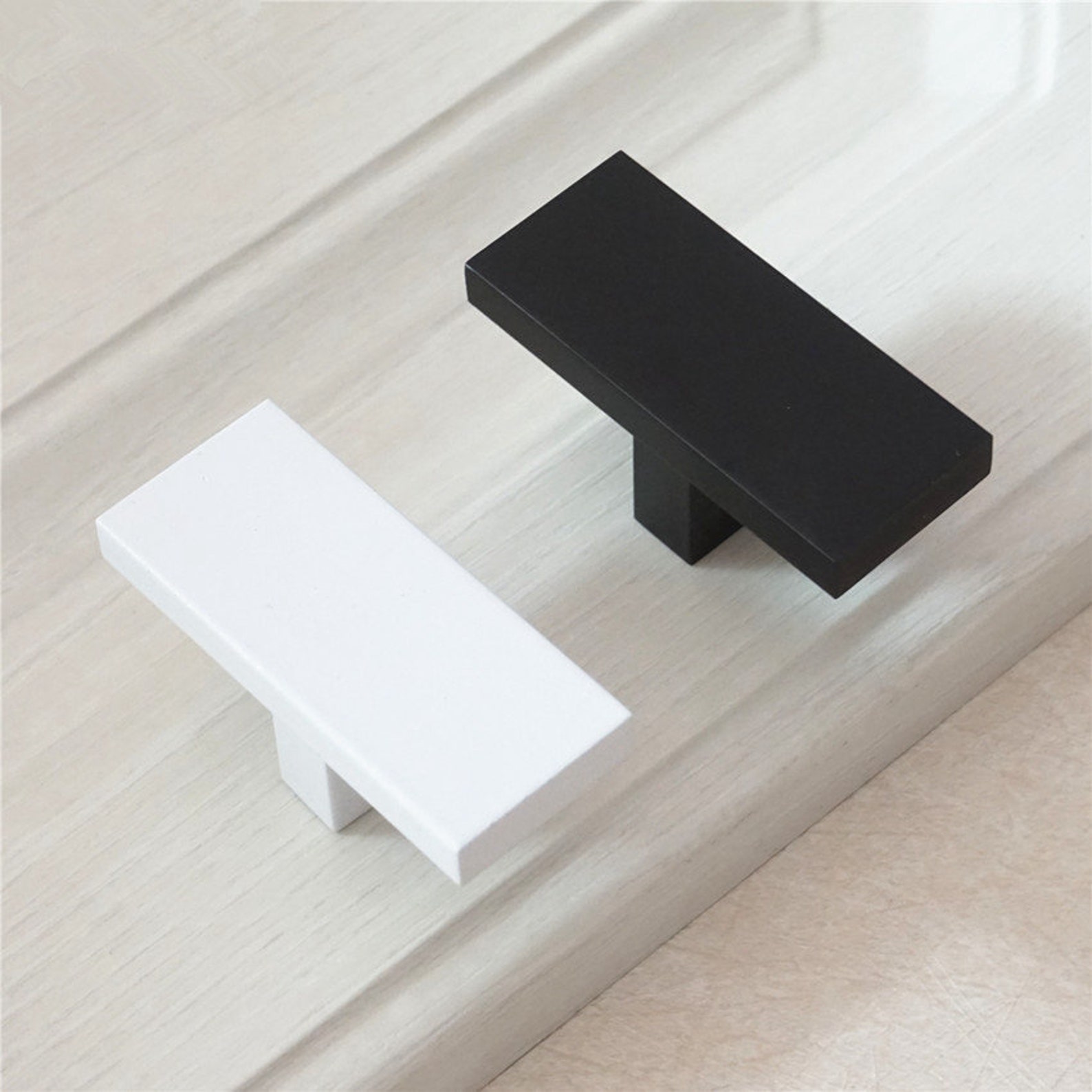 White Black Drawer Knobs Pulls Handles Kitchen Cabinet Door - Etsy