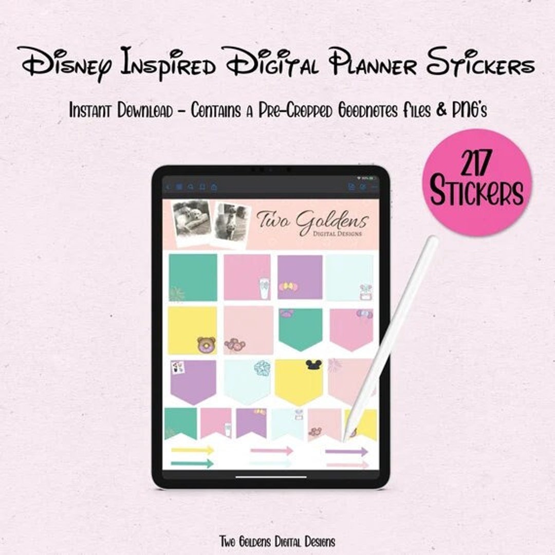 Planner Stickers, Digital Stickers, Goodnotes Stickers, Pre-cropped ...