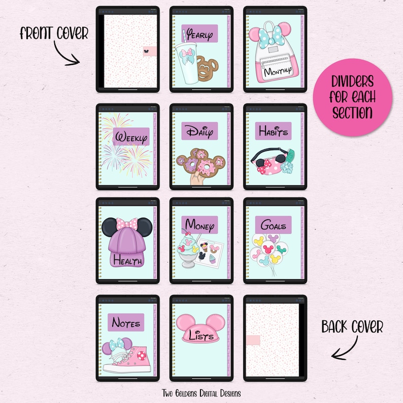 Disney Inspired, Digital Planner, iPad Planner, Goodnotes Planner ...
