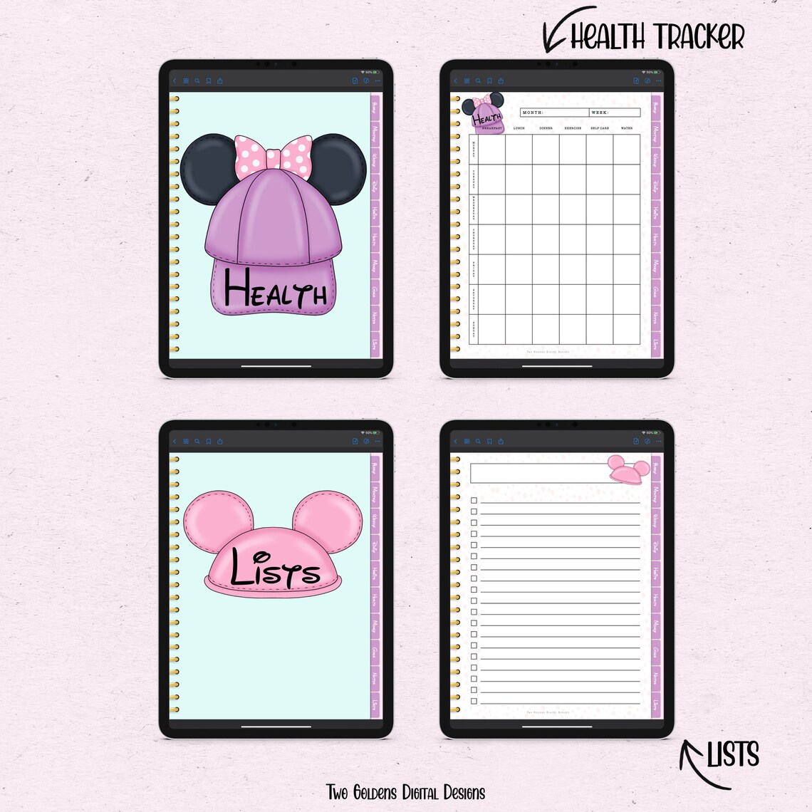 Disney Inspired, Digital Planner, iPad Planner, Goodnotes Planner ...