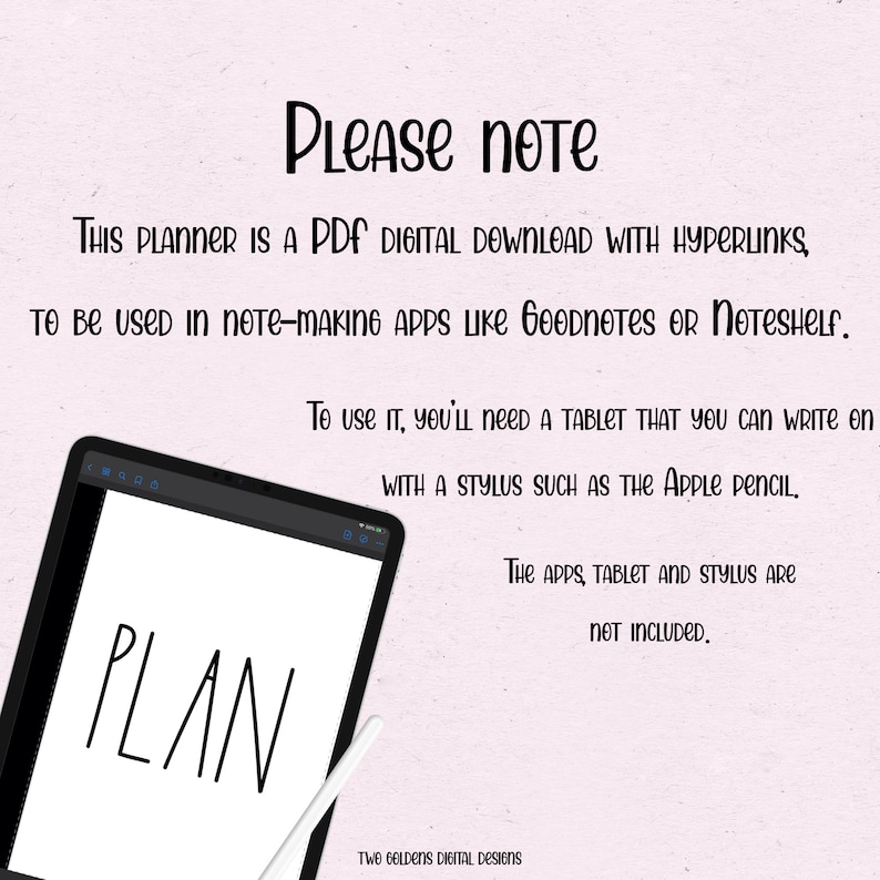 Rae Dunn Inspired, Digital Planner, iPad Planner, Goodnotes Planner ...