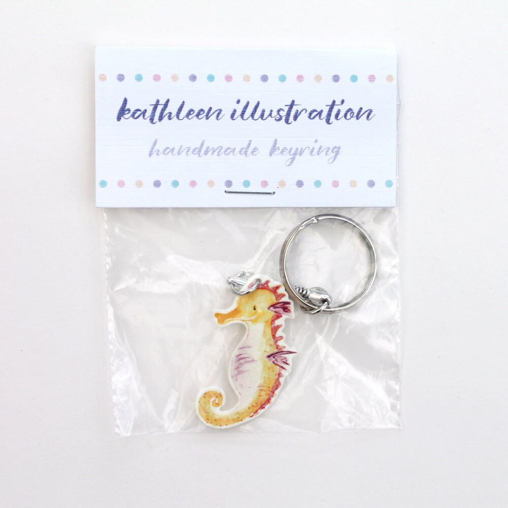 Seahorse Keyring / Keychain | Etsy