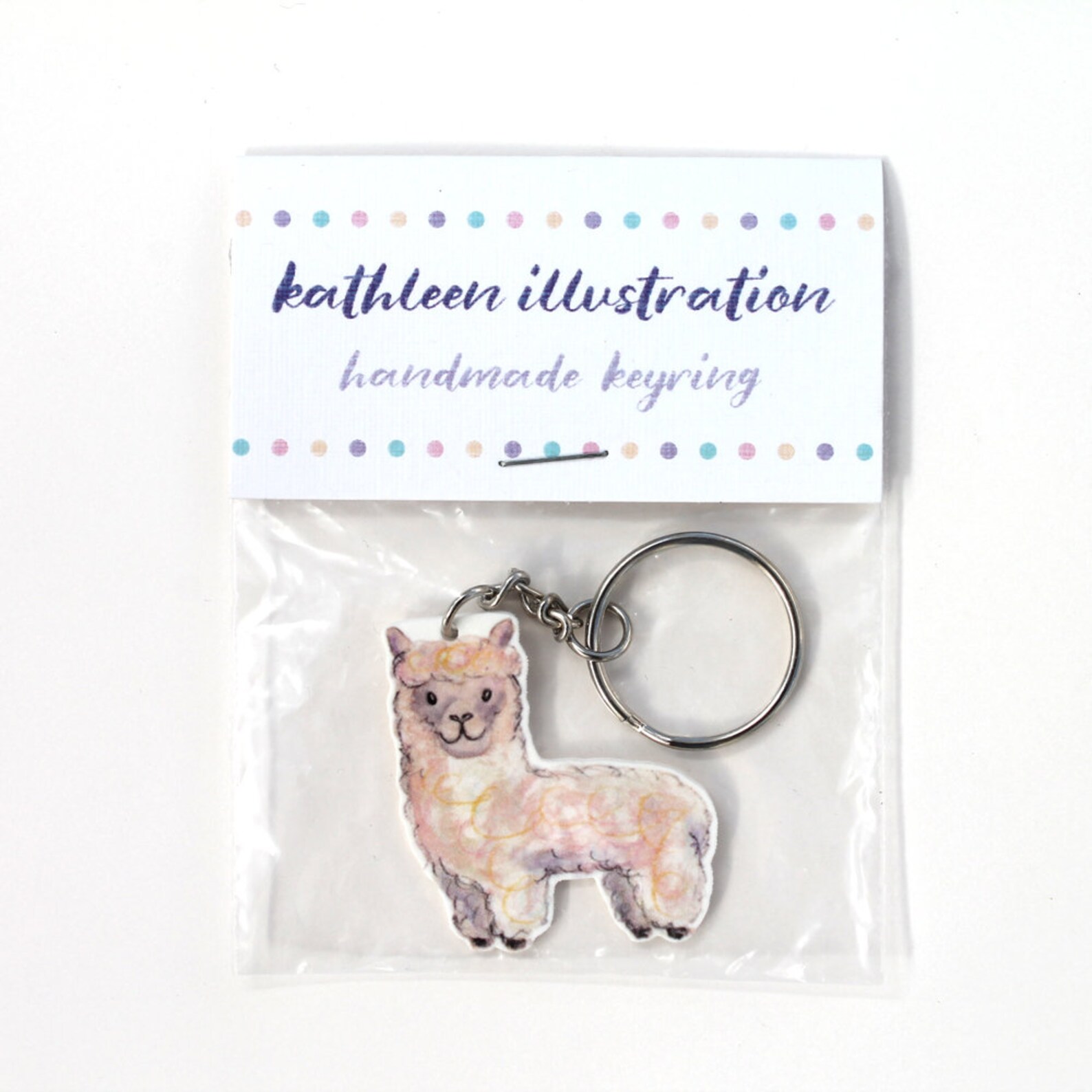 Llama / Alpaca Keyring / Keychain - Etsy
