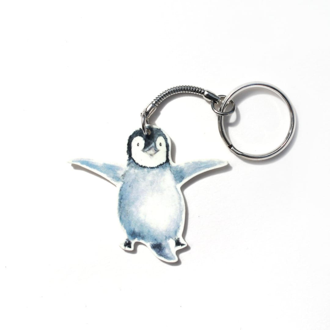 Penguin Keyring / Keychain - Etsy UK