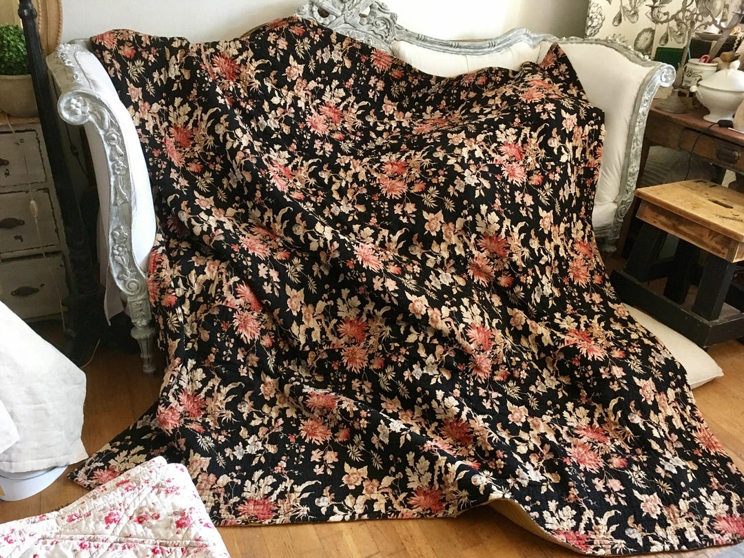 Antique Provence French Floral 19 Th Quilt Napoleon III - Etsy