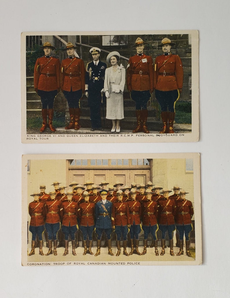 Two 1939 Canadian Royal Visit With RCMP Guards Unused Postcards - Etsy ...