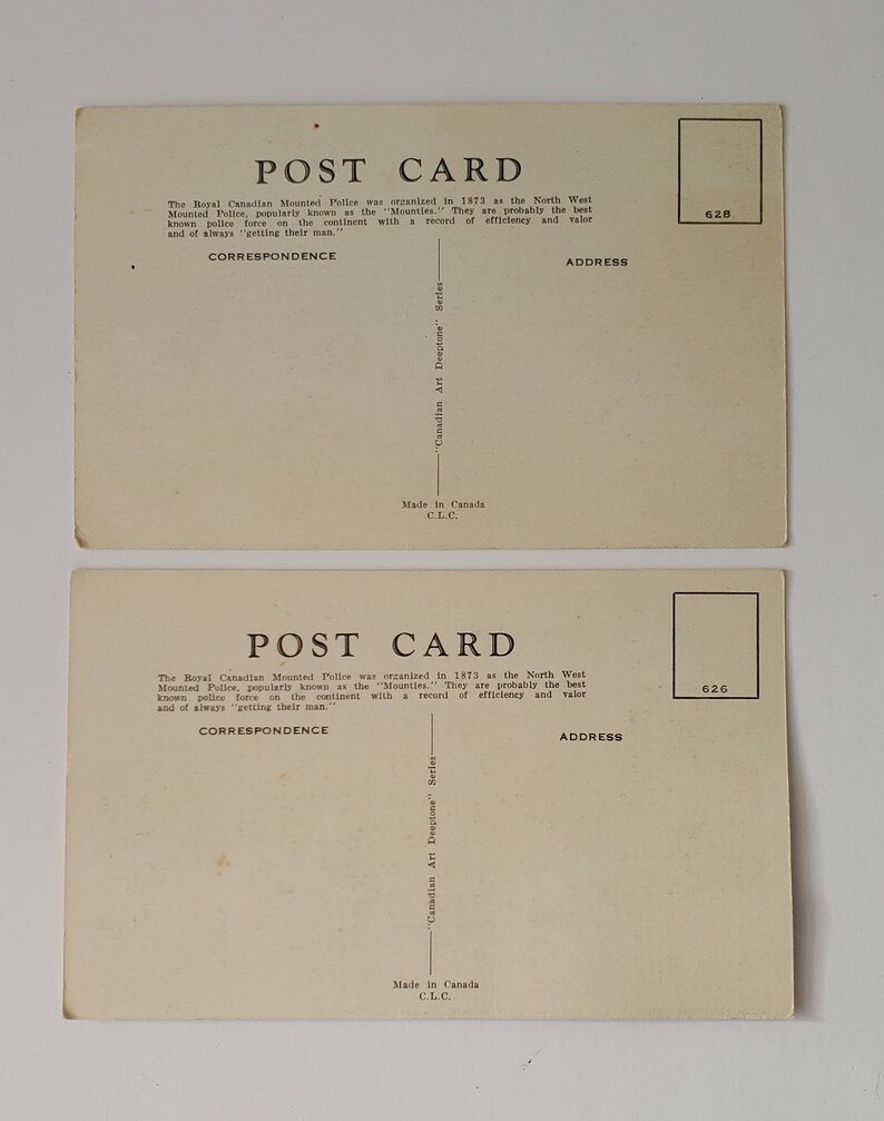 Two 1939 Canadian Royal Visit With RCMP Guards Unused Postcards - Etsy