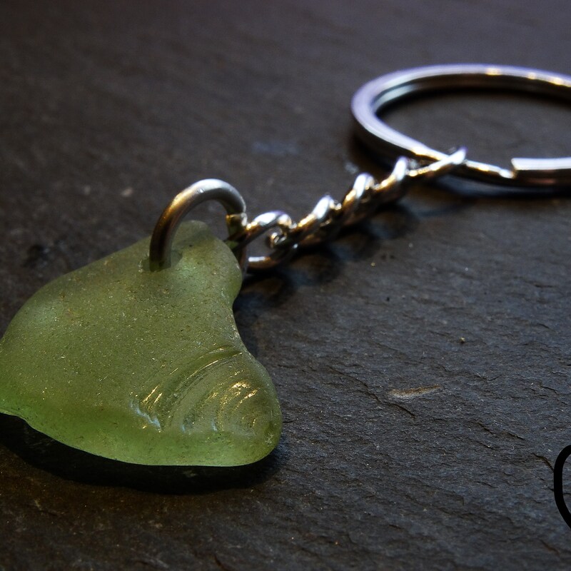 Sea Glass Keychain - Etsy