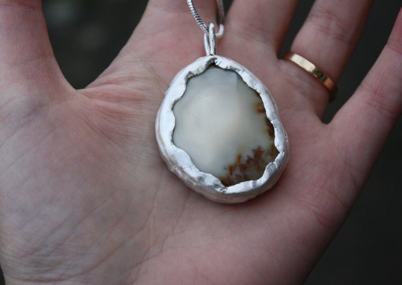 Monster Carnelian Geode Sterling Silver Pendant - Etsy