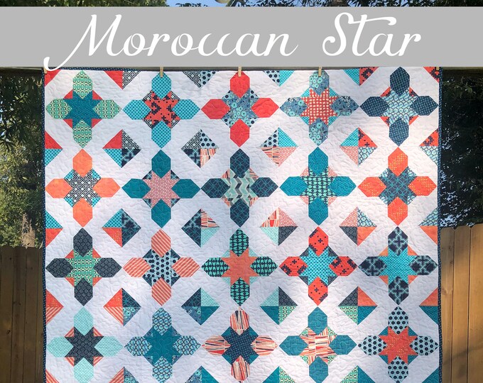 Moroccan Star Quilt Pattern - Etsy