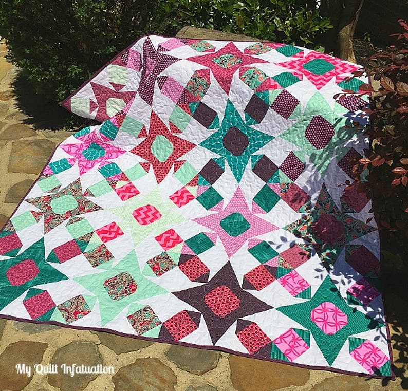 Kaleidoscope Star Quilt Pattern - Etsy