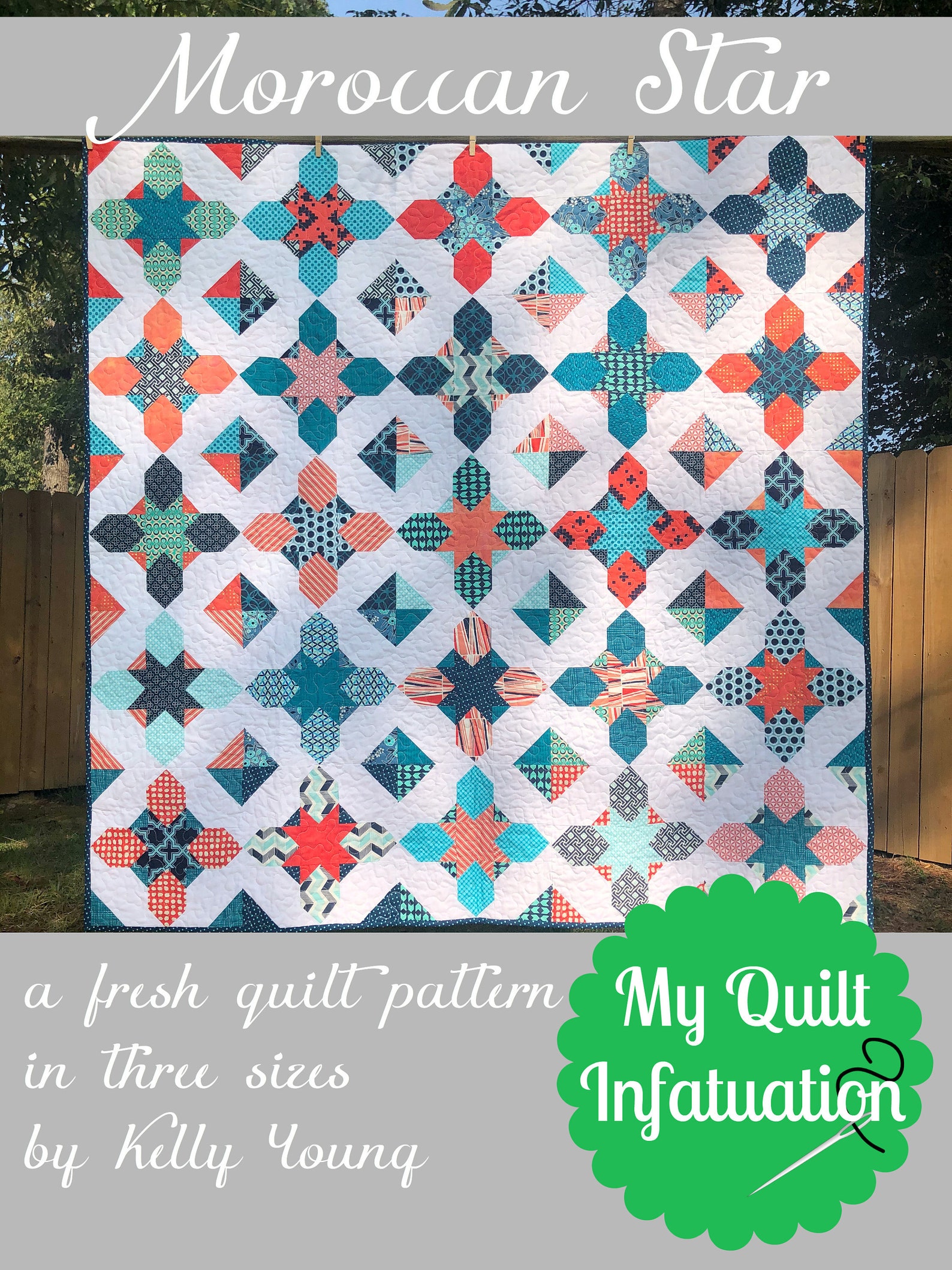 Moroccan Star Quilt Pattern - Etsy