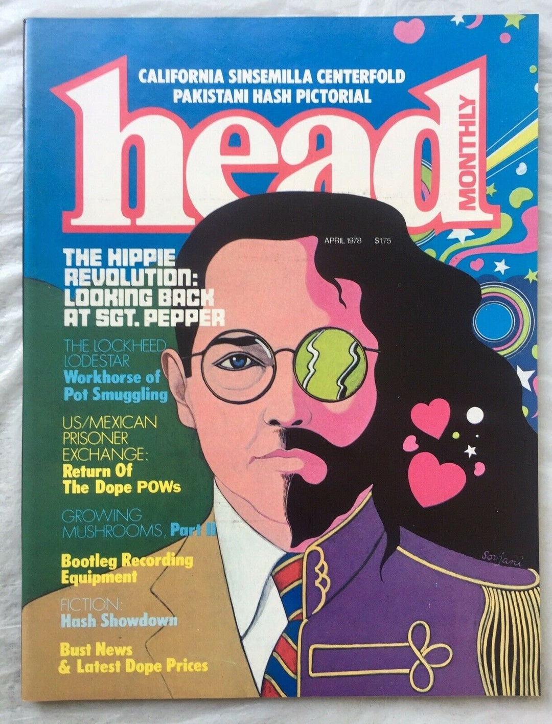 HEAD Magazine Monthly April 1978 Sgt. Peppers Hippie Revolution NOS - Etsy