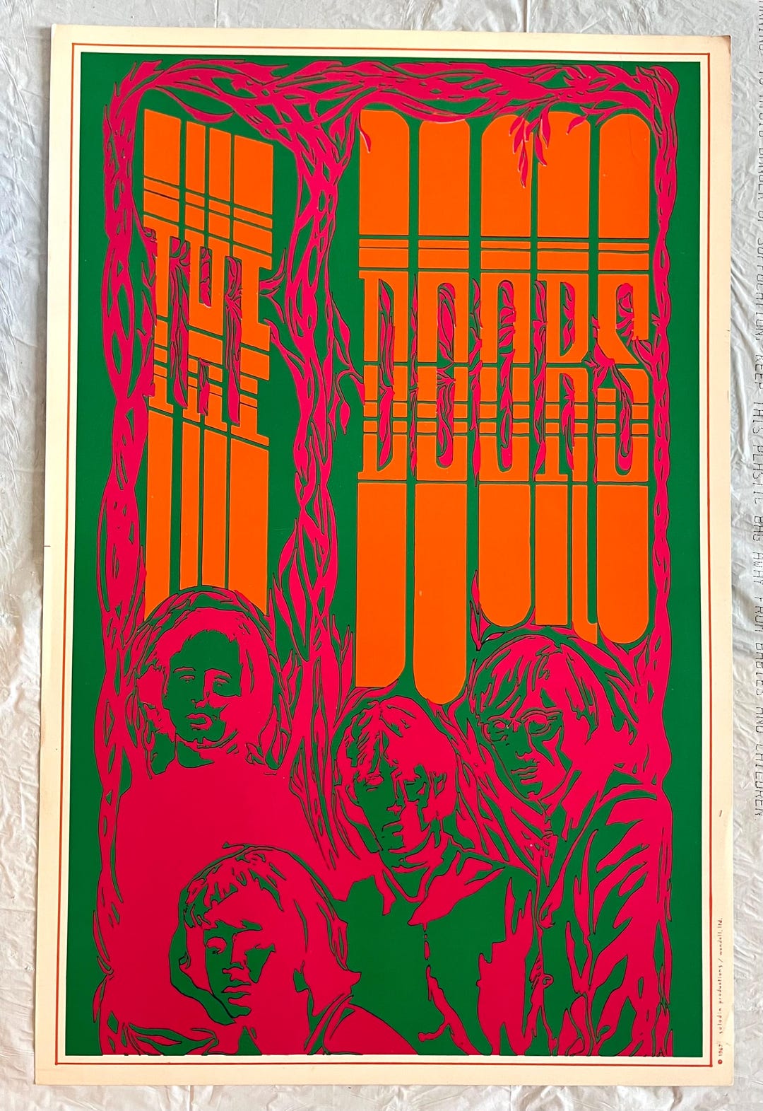 The Doors Psychedelic Head Shop Poster 1967 NOS Unused Print 1967 ...