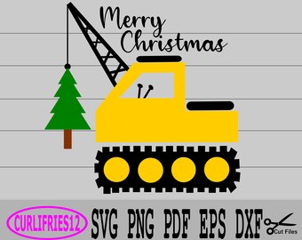 Christmas Crane Svg - Etsy
