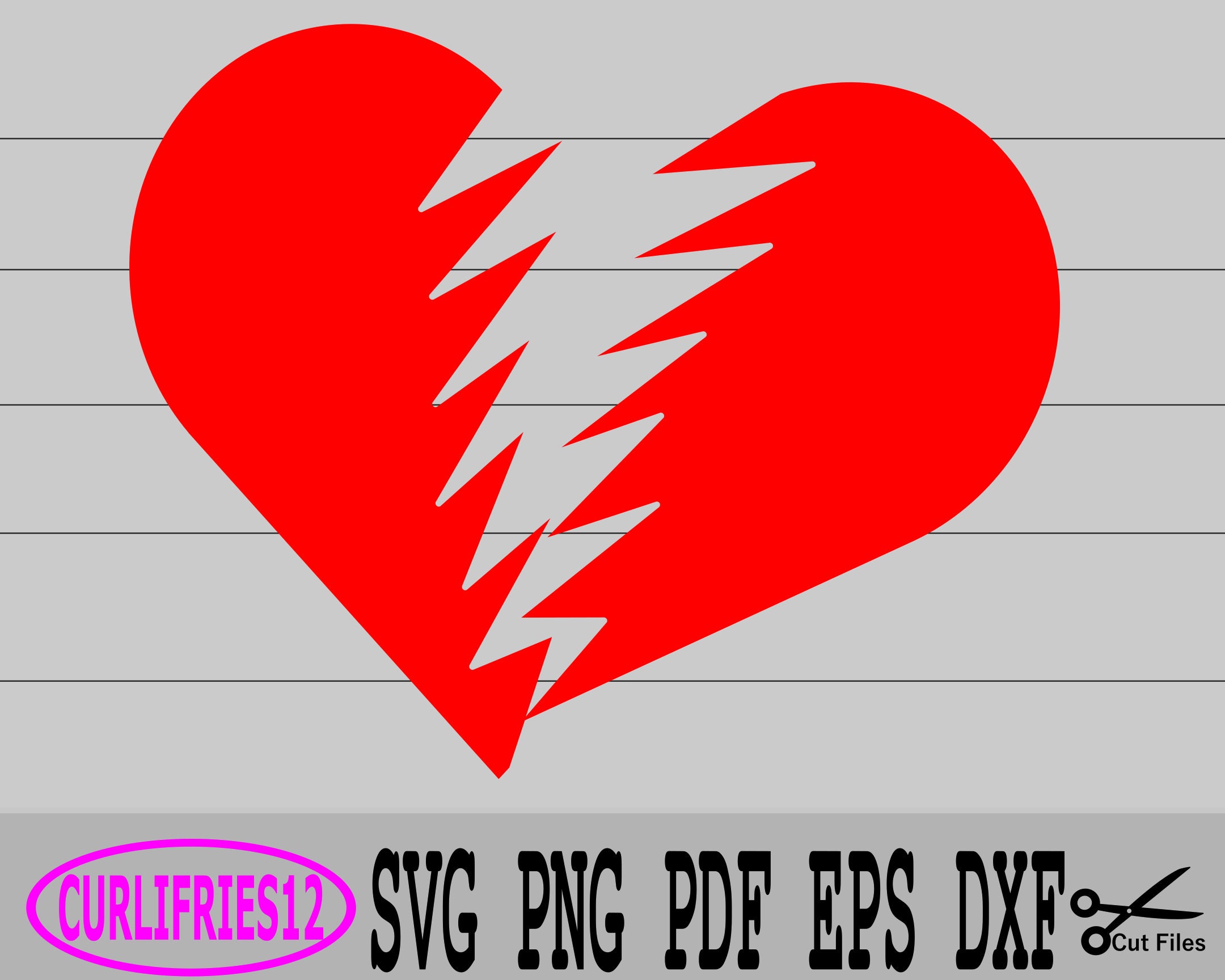 Broken Heart SVG Heart SVG Love SVG - Etsy