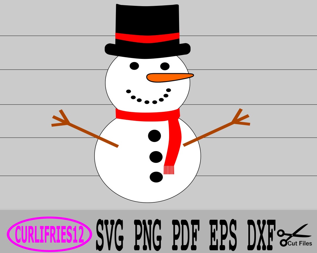 Snowman SVG - Etsy