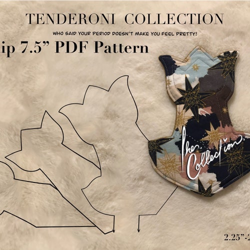 GEO Fin Cloth Pad Pattern 4 Lengths Bundle 2.5 | Etsy