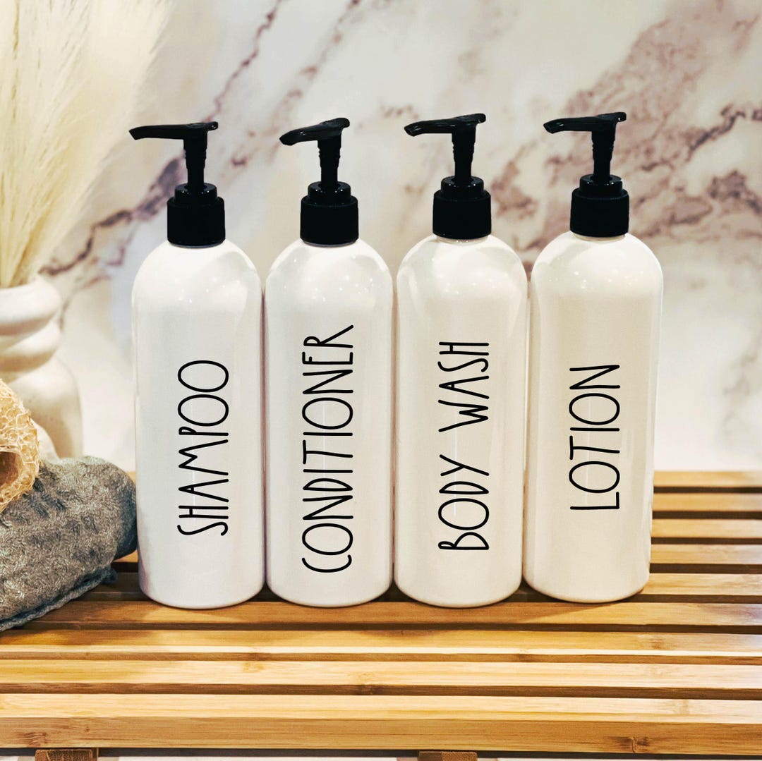 Shampoo Bottles for Bathroom | Refillable Bottles | Refillable Shampoo ...