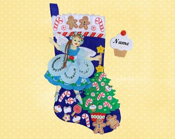 Fairy Stocking Finished and Fully Lined Personalized Felt | Etsy